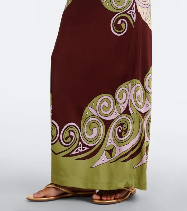 La DoubleJ Kells Swirl Jersey Maxi Dress