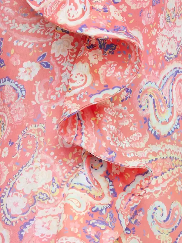 BENETTON Paisley-print Ruffled Swimsuit
