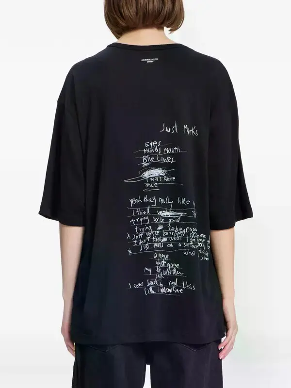 ANN DEMEULEMEESTER Brushed-finish T-shirt