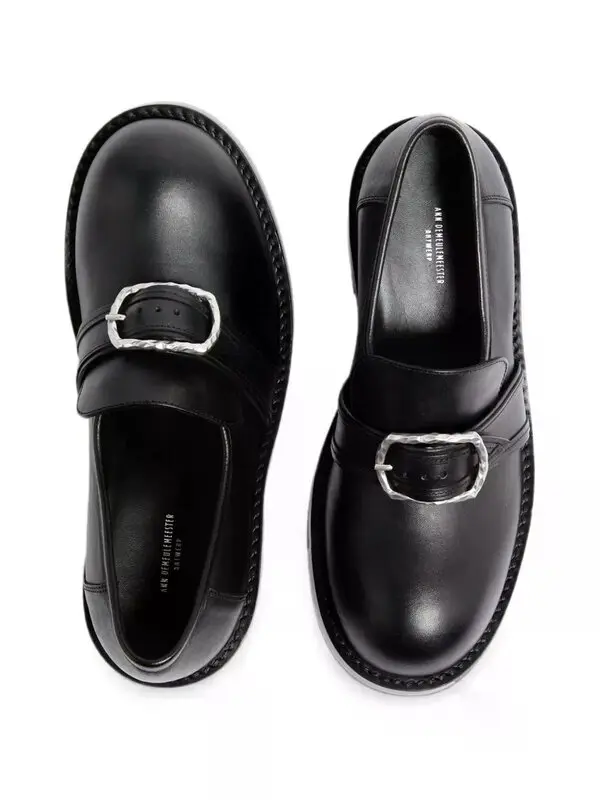 ANN DEMEULEMEESTER Buckle-fastening Leather Loafers