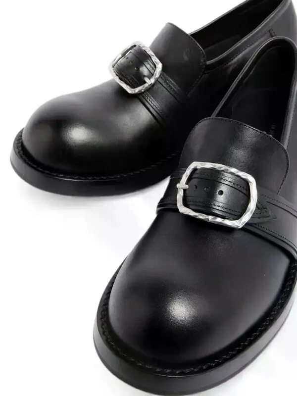ANN DEMEULEMEESTER Buckle-fastening Leather Loafers