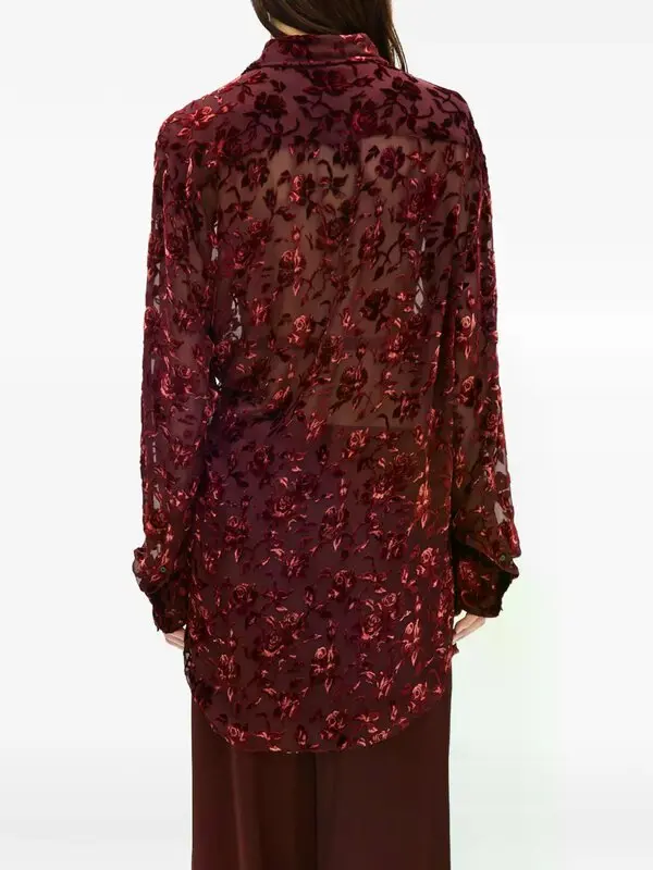 ANN DEMEULEMEESTER Elisabeth Floral-devoré Shirt