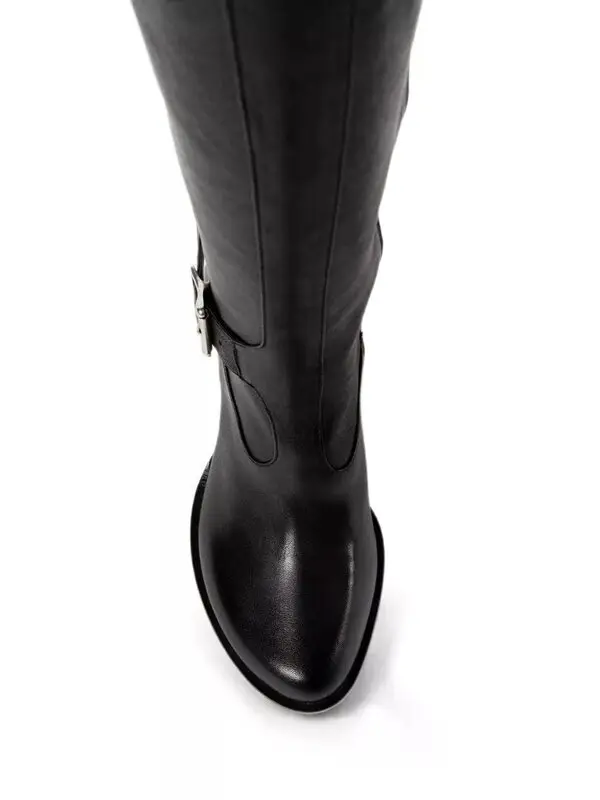 ANN DEMEULEMEESTER Buckle-detail Leather Boots