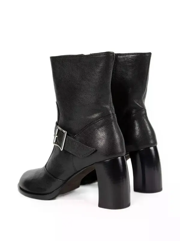 ANN DEMEULEMEESTER Buckle-strap Leather Ankle Boots