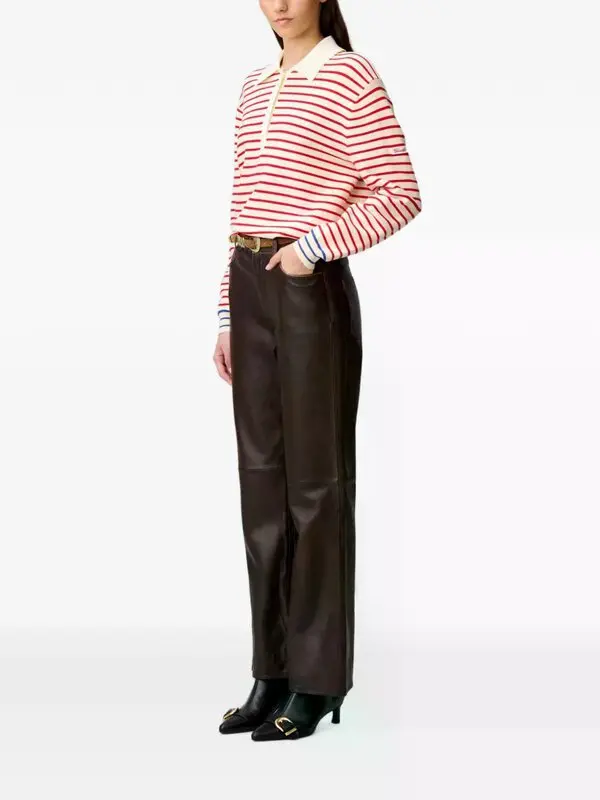 Claudie Pierlot Leather Trousers