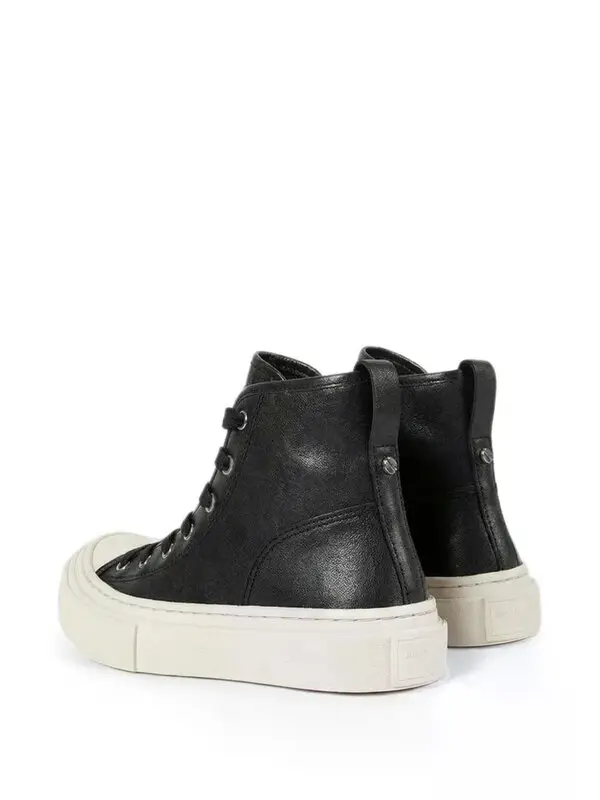 ANN DEMEULEMEESTER Grained Leather High-top Sneakers