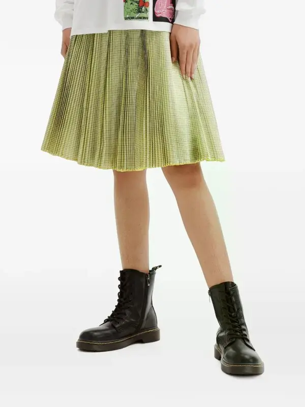 CHOPOVA LOWENA Pleated Star-charm Mini Skirt