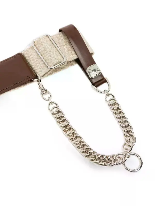 Toga Leather Chain Belt