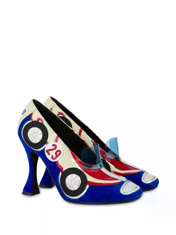 Moschino Car-patchwork Pumps