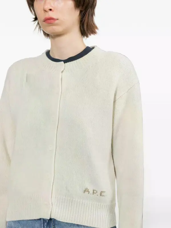 A.p.c. Logo-print Cardigan