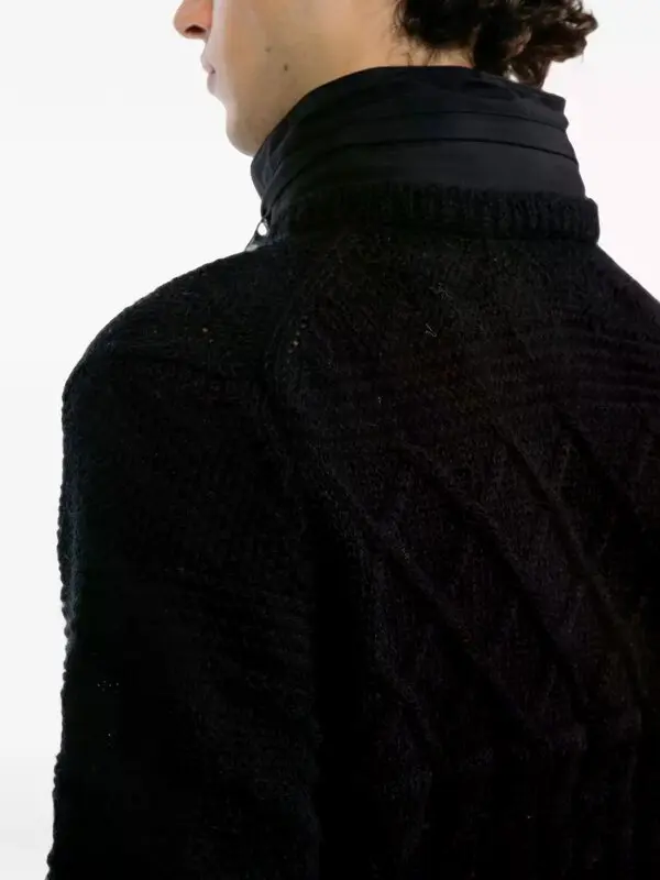 Kolor Cable-knit Hoodie