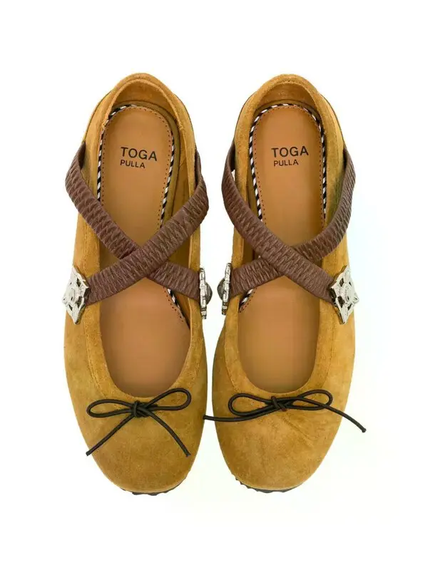 Toga Leather Ballet Flats