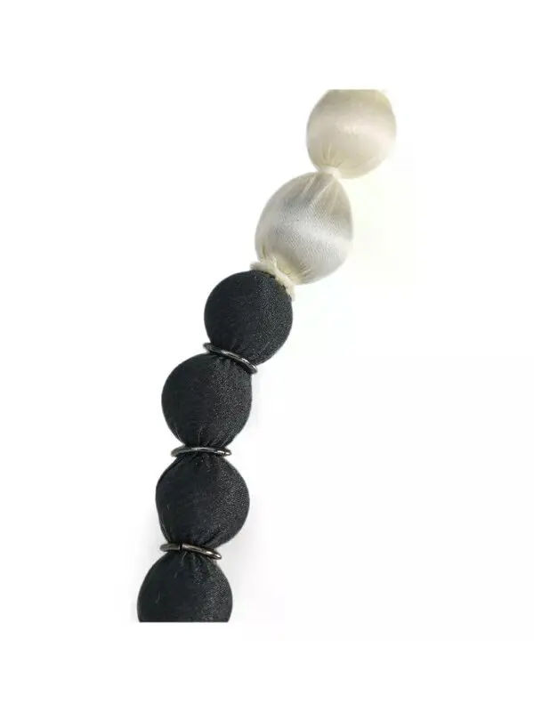 Y’s Silk-covered Bead Necklace