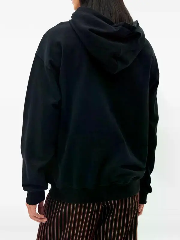ANN DEMEULEMEESTER Bardi Logo-embroidered Drawstring Hoodie