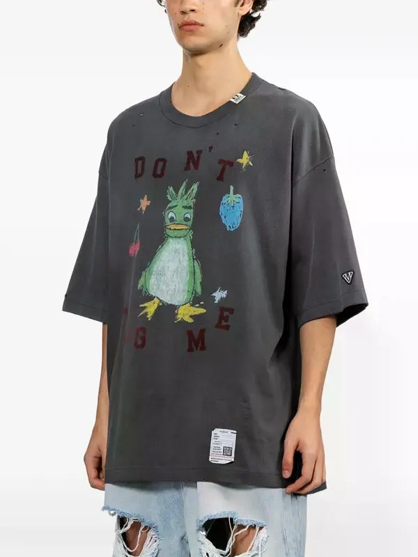 Mihara Yasuhiro Distressed Graphic-print T-shirt