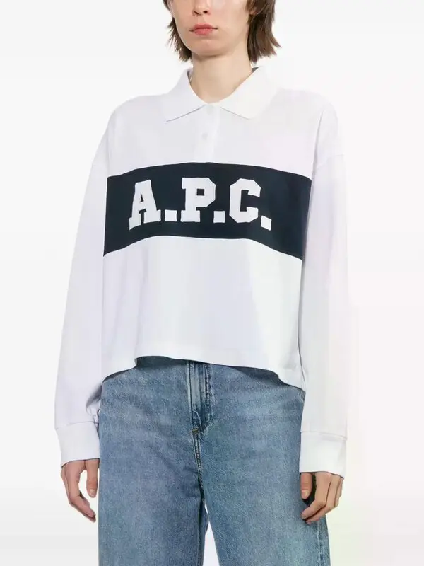 A.p.c. Logo-embroidered Polo Shirt