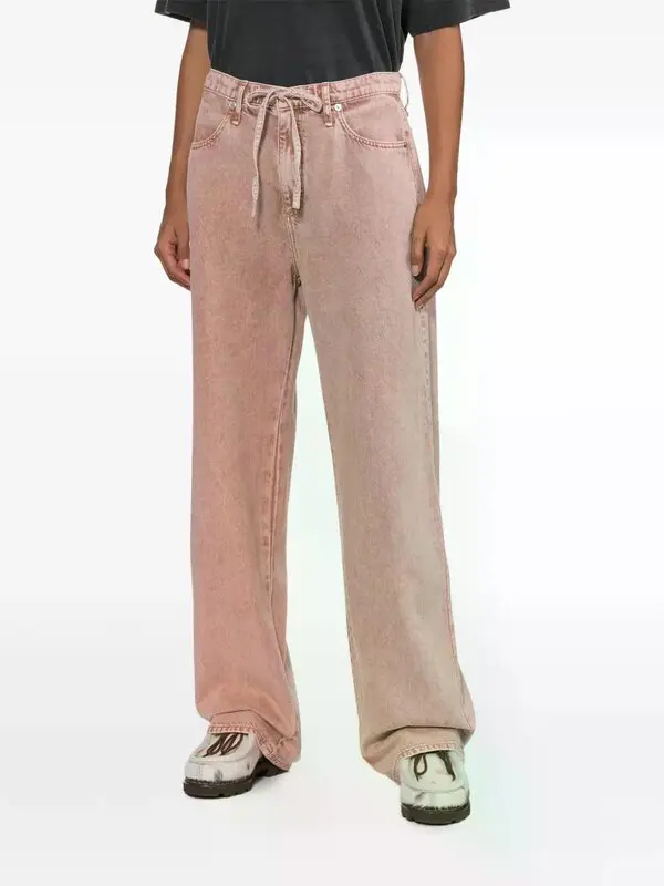 Rag & Bone Tie-waist Wide-leg Jeans