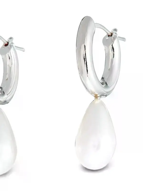 Simone Rocha Pearl-pendant Hoop Earrings