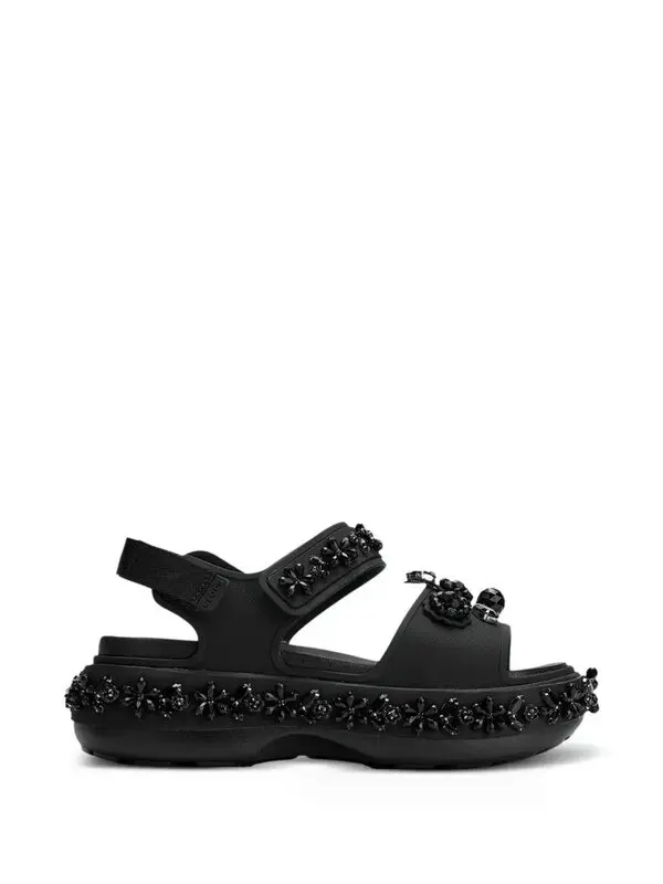 CROCS X Simone Rocha Soho Crystal-embellished Floral-detail Sandals