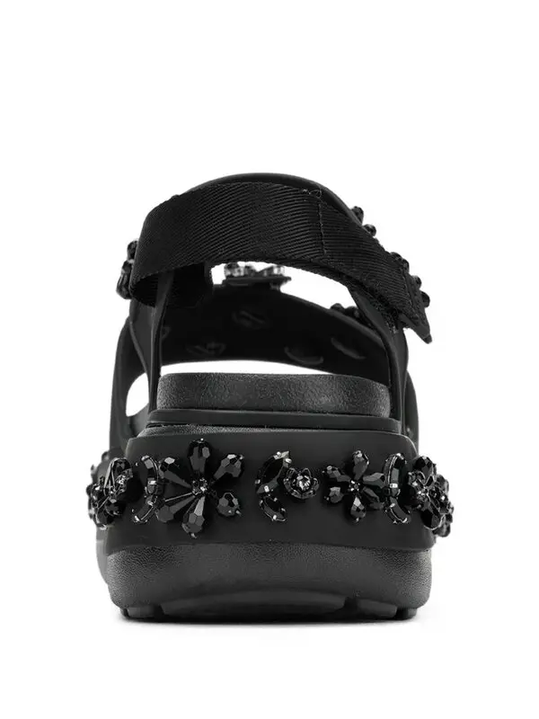 CROCS X Simone Rocha Soho Crystal-embellished Floral-detail Sandals