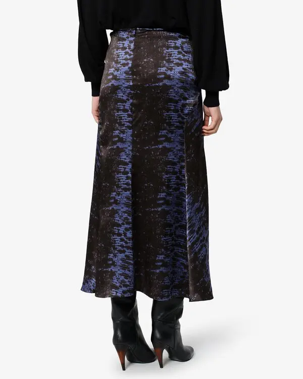 Isabel Marant Étoile Laren Silk Skirt - Midnight