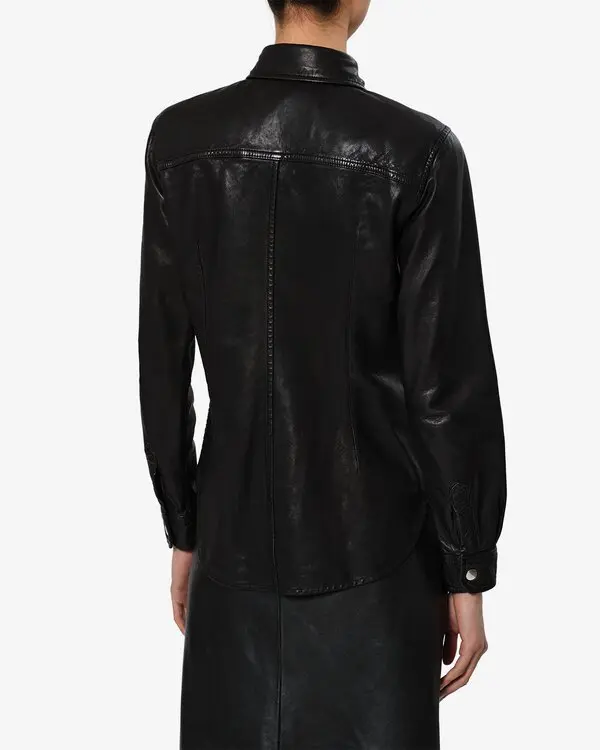 Isabel Marant Étoile Valdy Leather Shirt