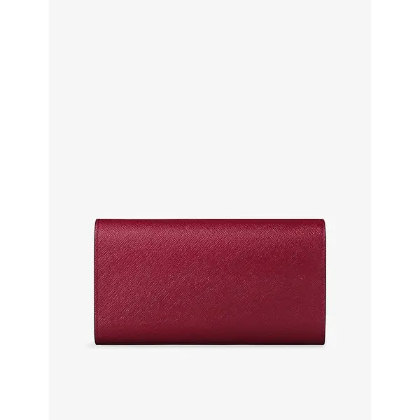 Cartier C De Leather Wallet-on-chain - Cherry