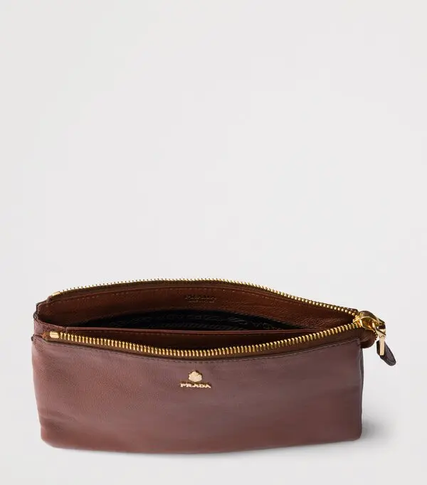 Prada Leather Logo Pouch