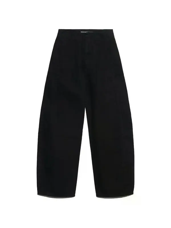 Bimba Y Lola Buckled Wide-leg Trousers - Black