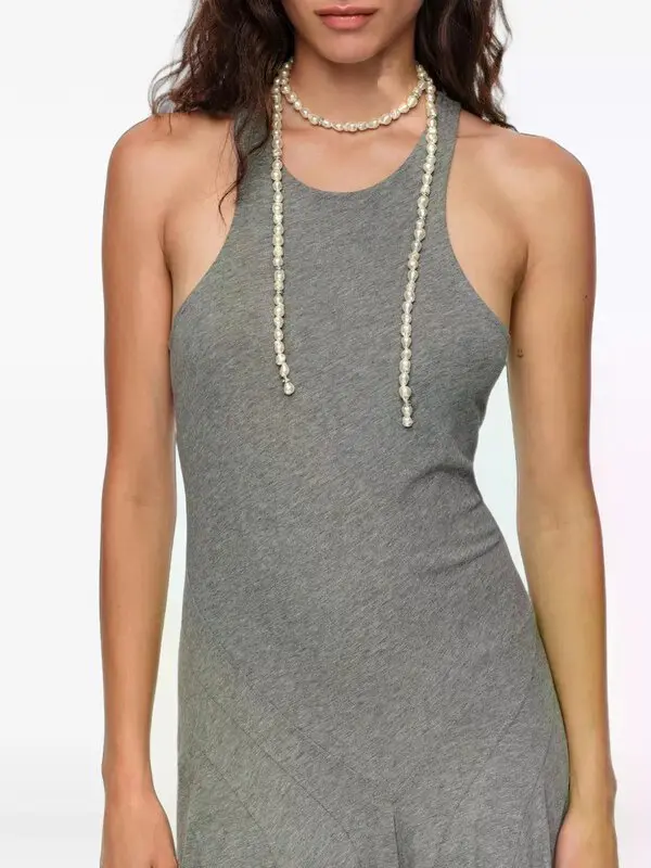 Bimba Y Lola Pearl And Crystal -tone Necklace - Silver