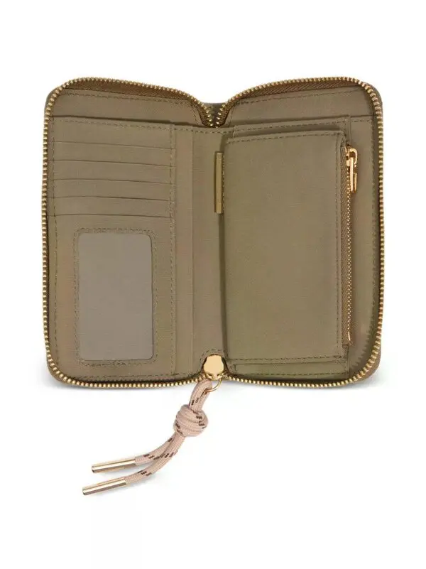Bimba Y Lola Medium Olive Nylon Wallet