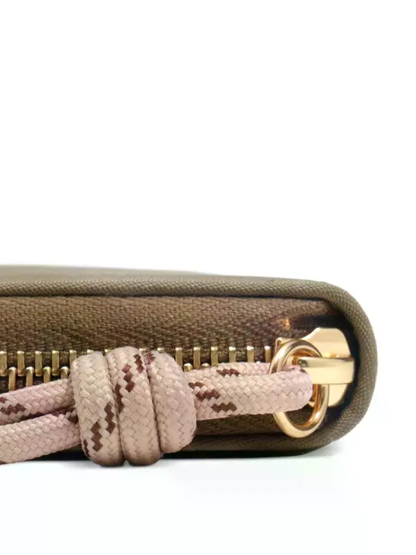Bimba Y Lola Medium Olive Nylon Wallet