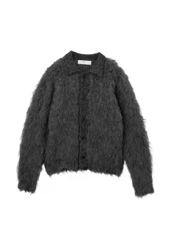 Toga Shaggy-knit Cardigan - Grey