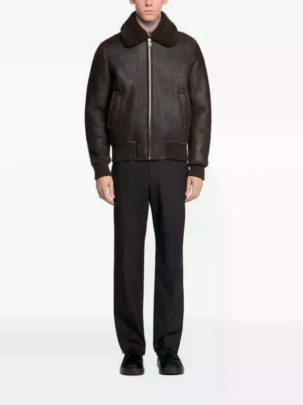 Sandro Shearling Wing-collar Jacket