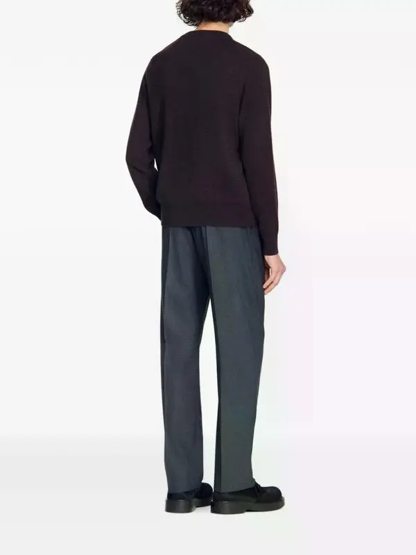 Sandro Round-collar Long-sleeve Sweater