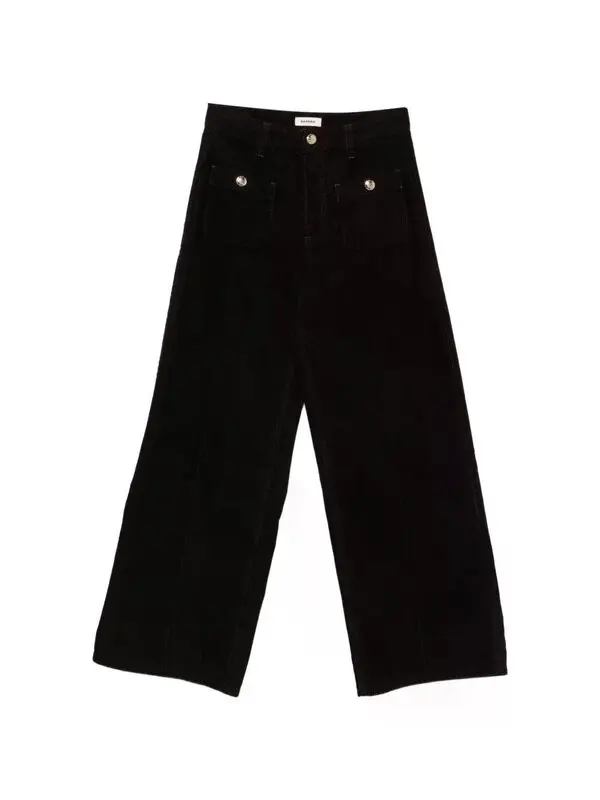 Sandro Corduroy Wide-leg Trousers