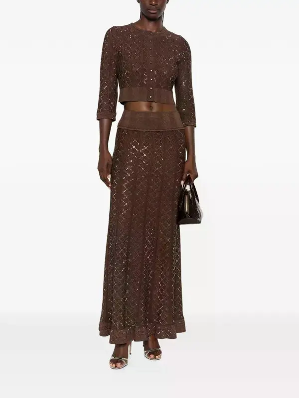 Sandro Elasticated-waistband Maxi Skirt