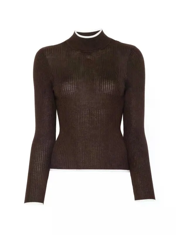 Sandro Ribbed-knit High-neck Sweater