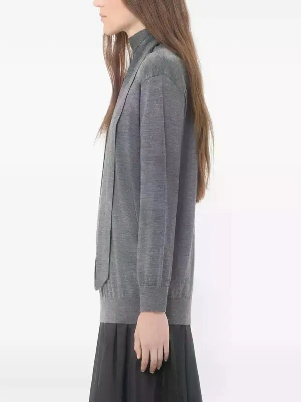 Valentino Garavani Scarf-detail Vlogo Sweater