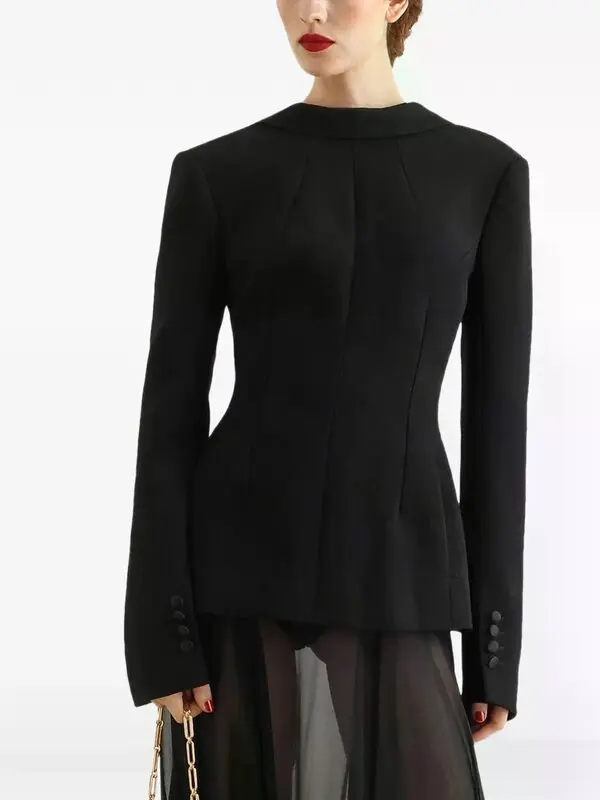 Dolce & Gabbana Double Wool Crêpe Jacket - Black