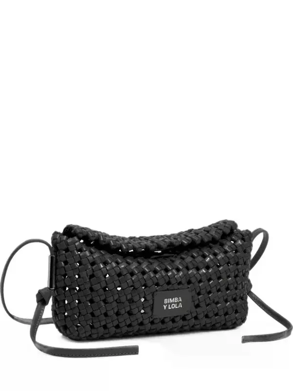 Bimba Y Lola Plaited-leather Mini Crossbody Bag