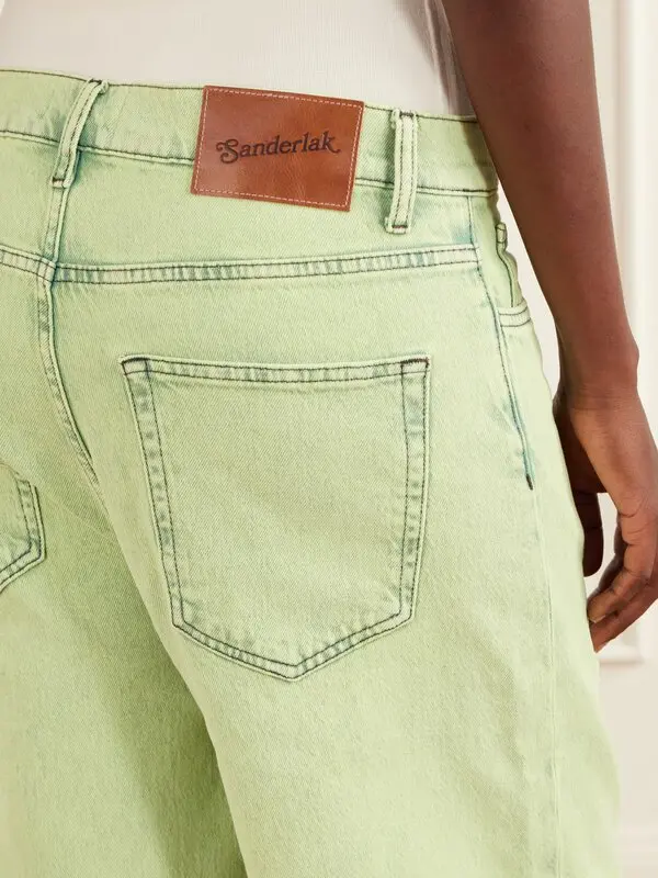 SANDERLAK Mid-rise Wide-leg Jeans