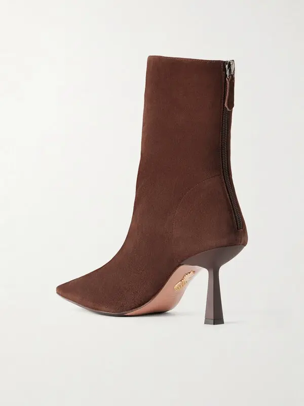 AQUAZZURA Sentier 75 Suede Ankle Boots