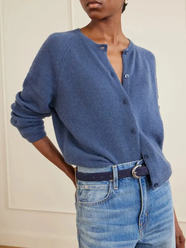 DÔEN Peroline Cashmere Cardigan - Blue