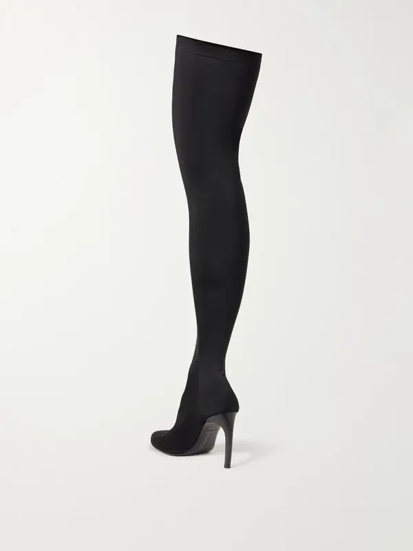 Victoria Beckham Harlow 100 Stretch-jersey Over-the-knee Boots