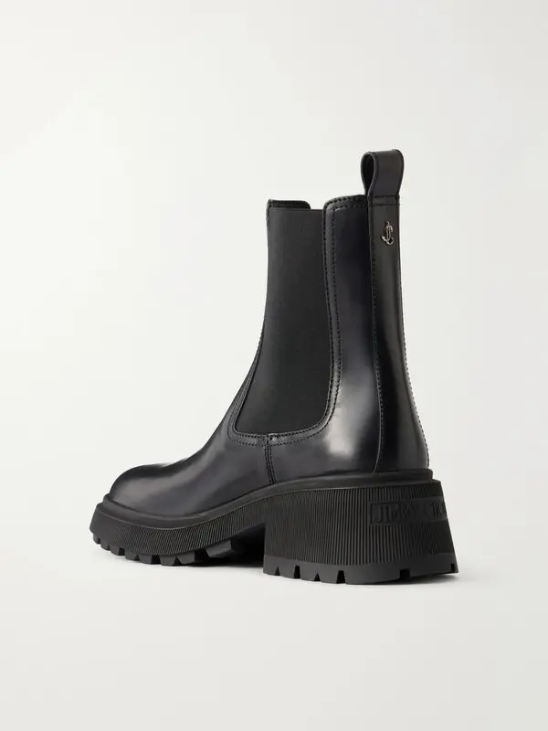 JIMMY CHOO Tamia Leather Ankle Boots