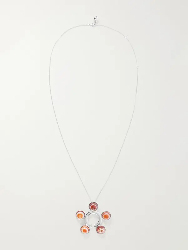 LEMAIRE Tone Agate Necklace - Silver