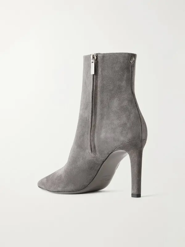 JIMMY CHOO Frankie 85 Suede Ankle Boots