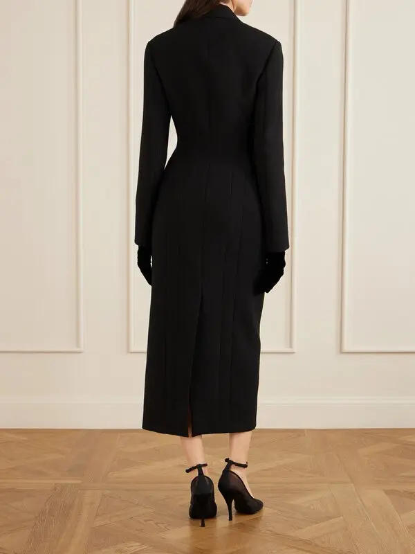 Alaïa Wool-blend Long Coat