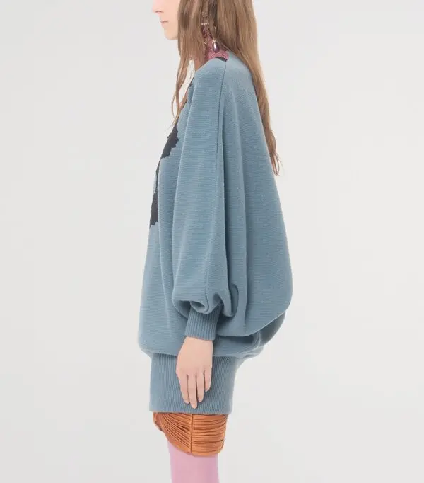 Valentino Garavani Wool-lace High-neck Sweater